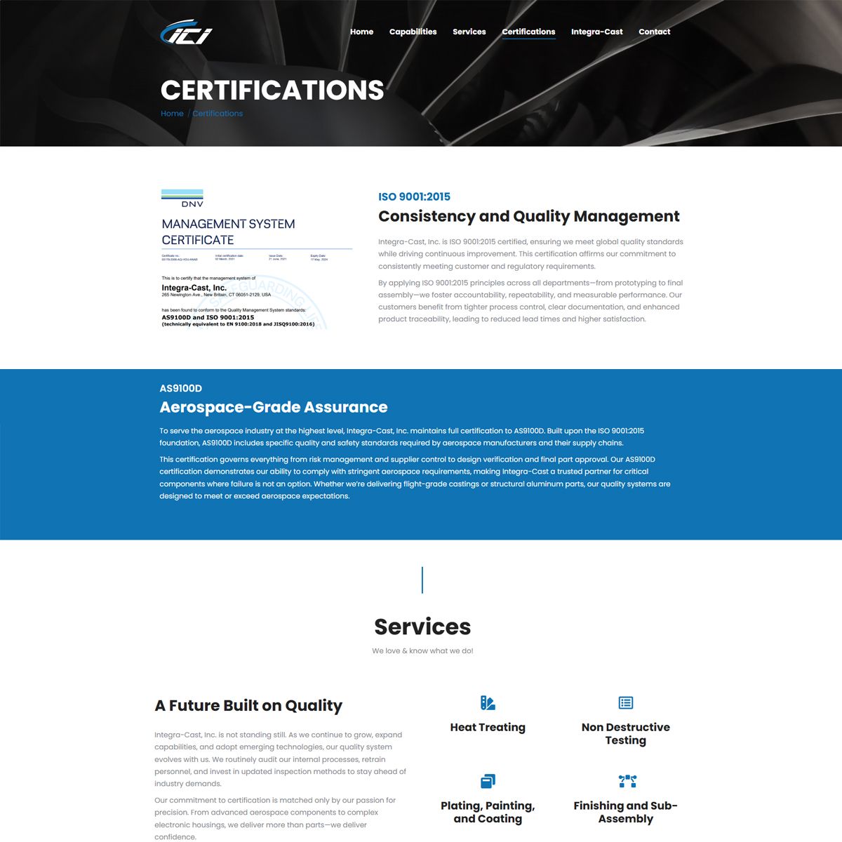 Engineered to Meet the Standard - Integra-Cast, Inc.